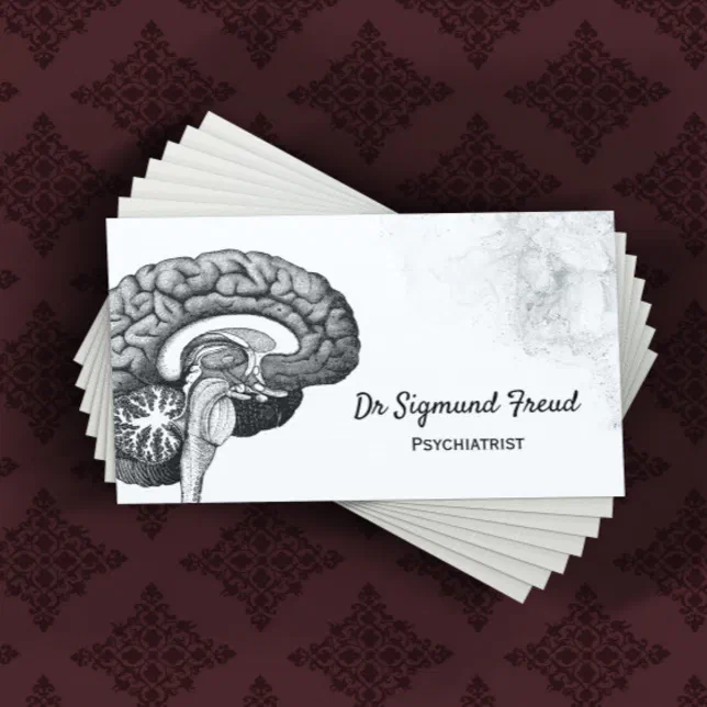 Medical brain anatomy clinic healthcare business card | Zazzle
