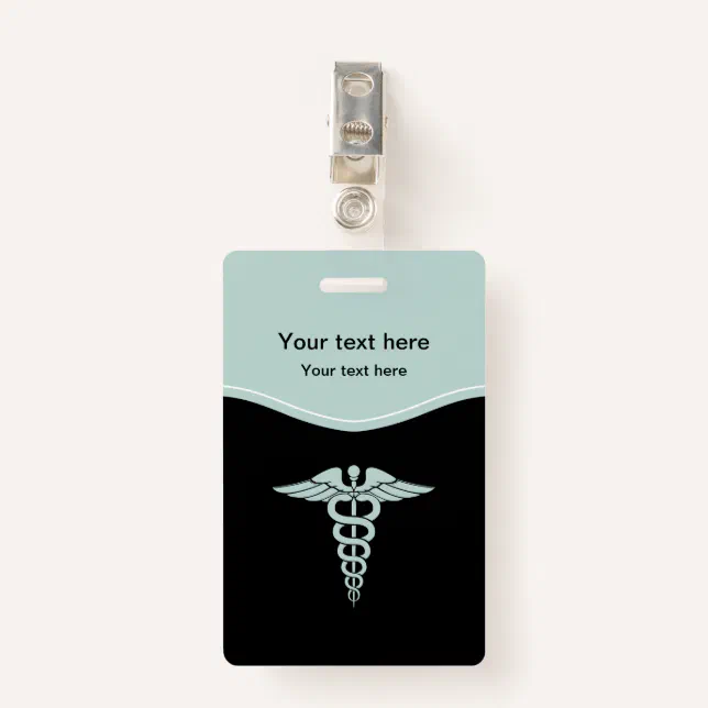 Medical Caduceus Symbol Design Badge | Zazzle