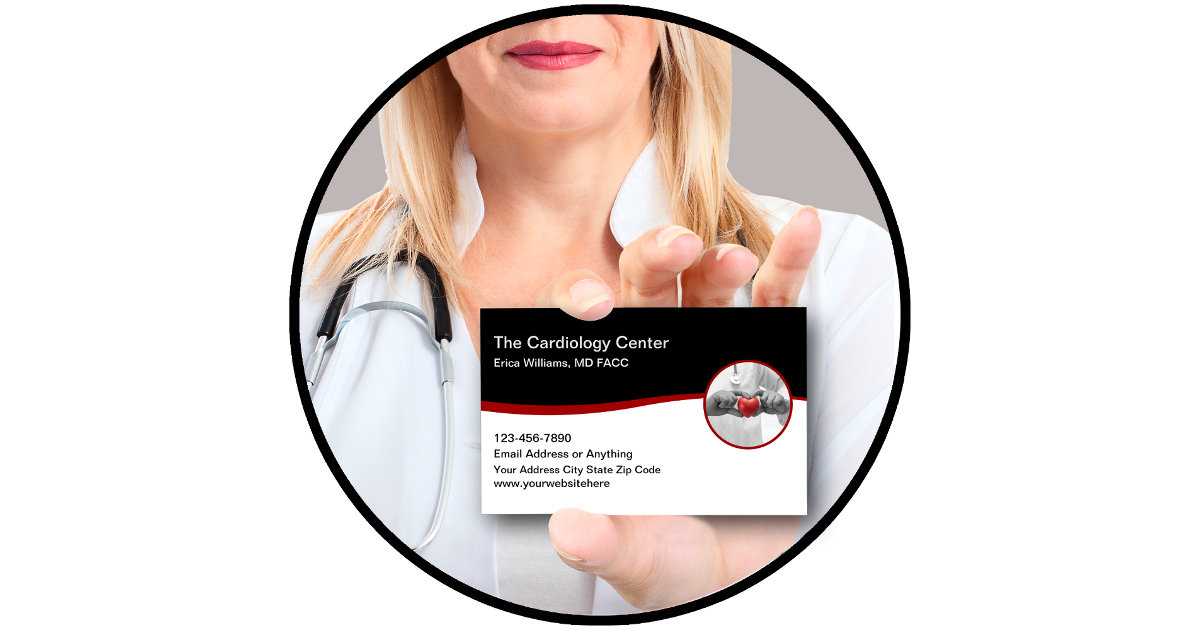 Medical Cardiology Theme Business Cards | Zazzle