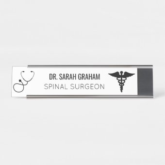 Medical career Name Plaque Nursing Doctor Medical Desk Name Plate | Zazzle