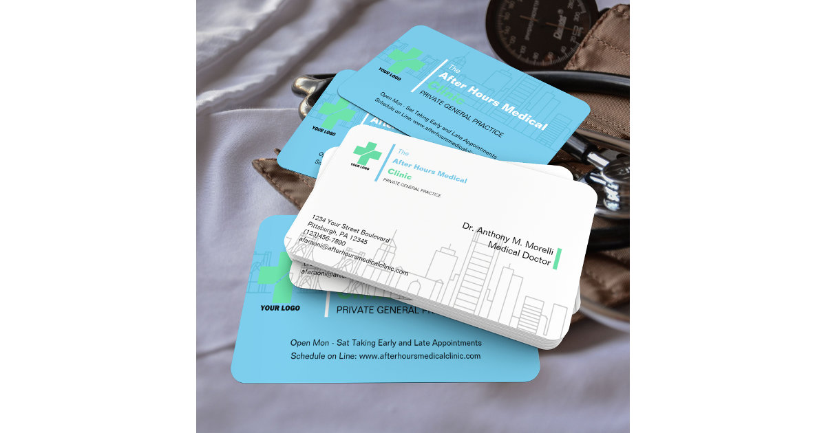 Medical Clinic Business Card | Zazzle