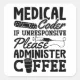 Medical Coder Coffee Assistant ICD Coding Gift Square Sticker | Zazzle