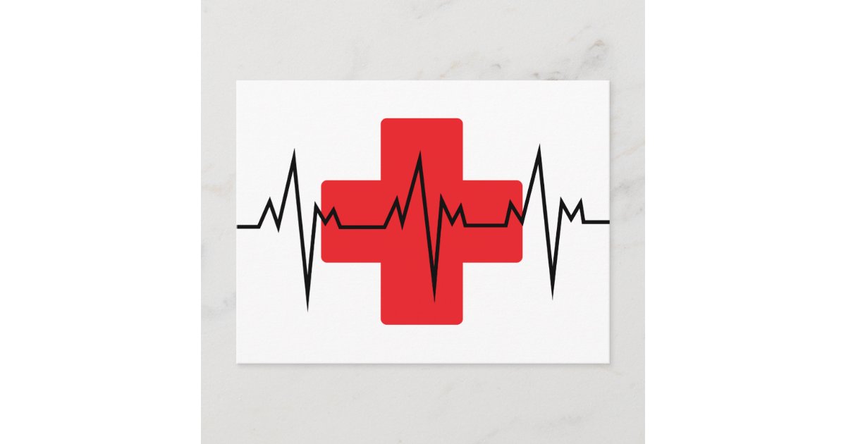Medical cross postcard | Zazzle