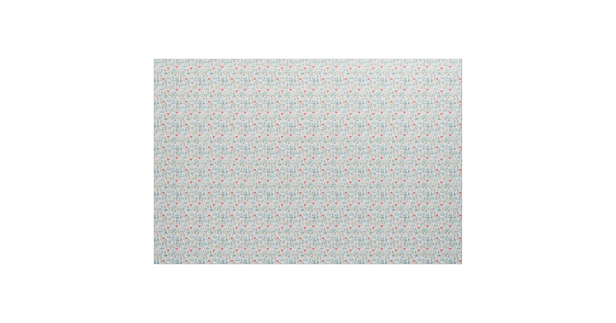 Medical Design Pattern Fabric | Zazzle