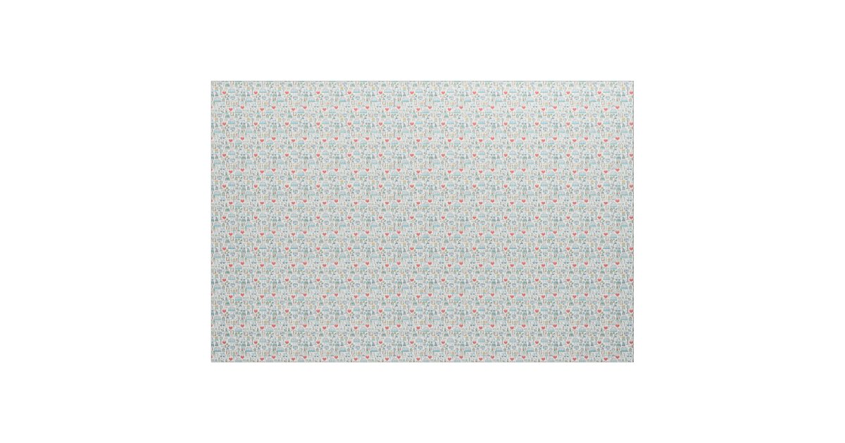 Medical Design Pattern Fabric | Zazzle