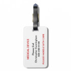 Medical Device Equipment Luggage Tag | Zazzle