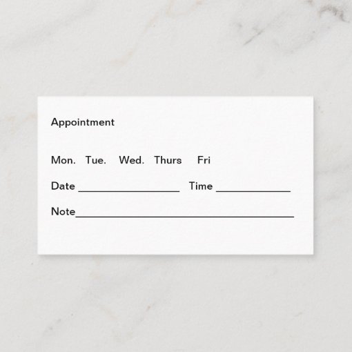 Medical Doctor Appointment Reminder Business Card | Zazzle