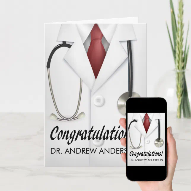 Medical Doctor Congratulation Card | Zazzle