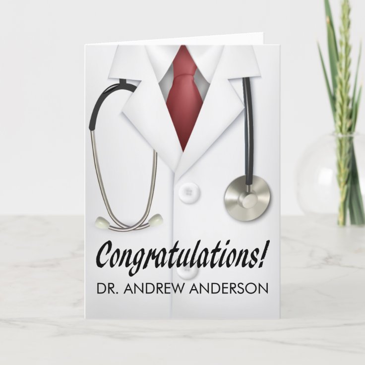 Medical Doctor Congratulation Card | Zazzle