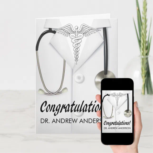 Medical Doctor Congratulation Card | Zazzle