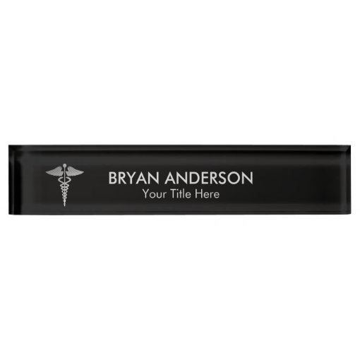 Medical Doctor Desk Name Plate | Zazzle