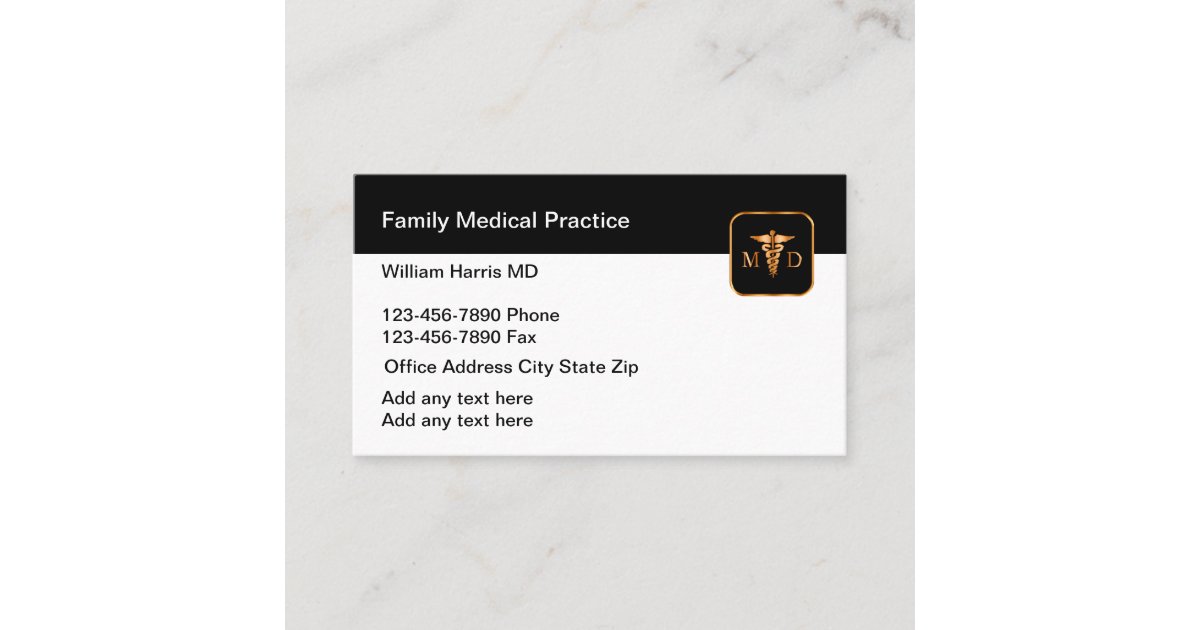 Medical Doctor Family Practice Business Cards | Zazzle