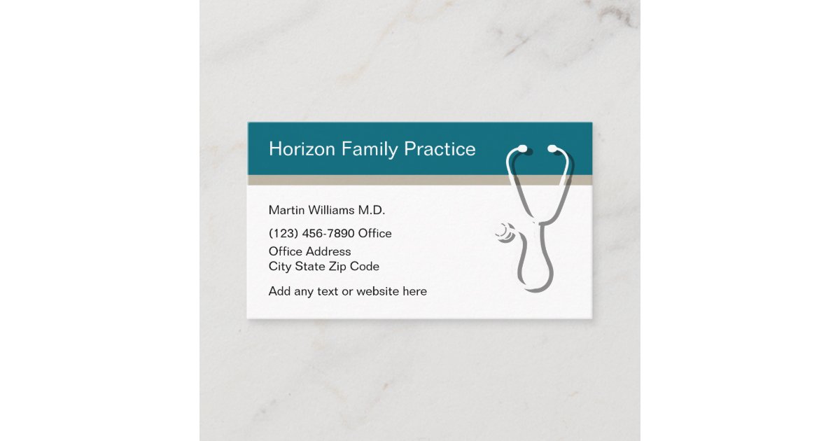 Medical Doctor Family Practice Business Cards | Zazzle