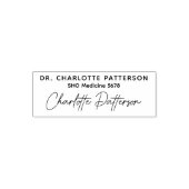 Medical Doctor Health Professional Signature Name Self-inking Stamp ...