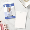 MEDICAL DOCTOR NURSE Health Care Bar Code Badge | Zazzle