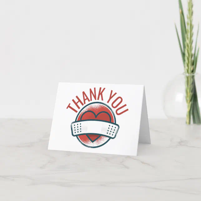 Medical Doctor Nursing Nurse Appreciation Thank You Card | Zazzle