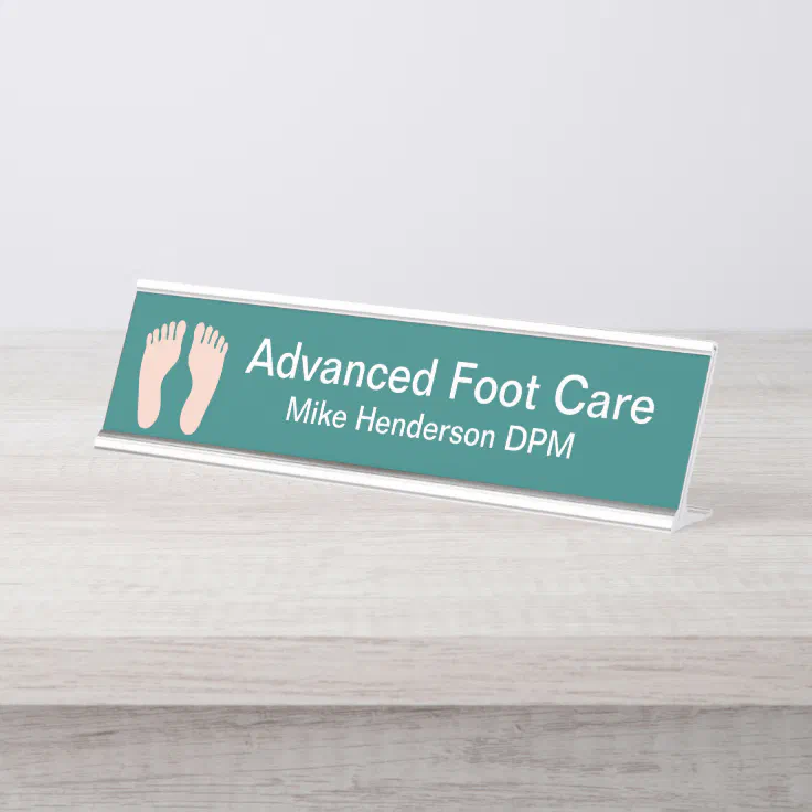Medical Doctor Office Desk Name Plate | Zazzle