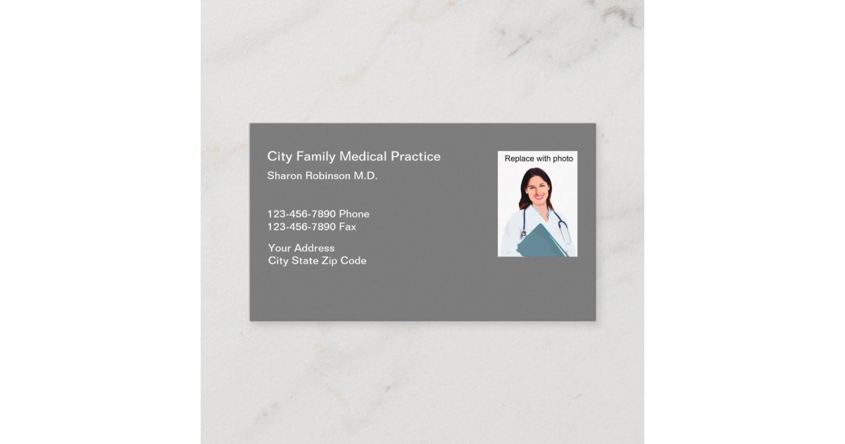Medical Doctor Office Photo Business Cards | Zazzle