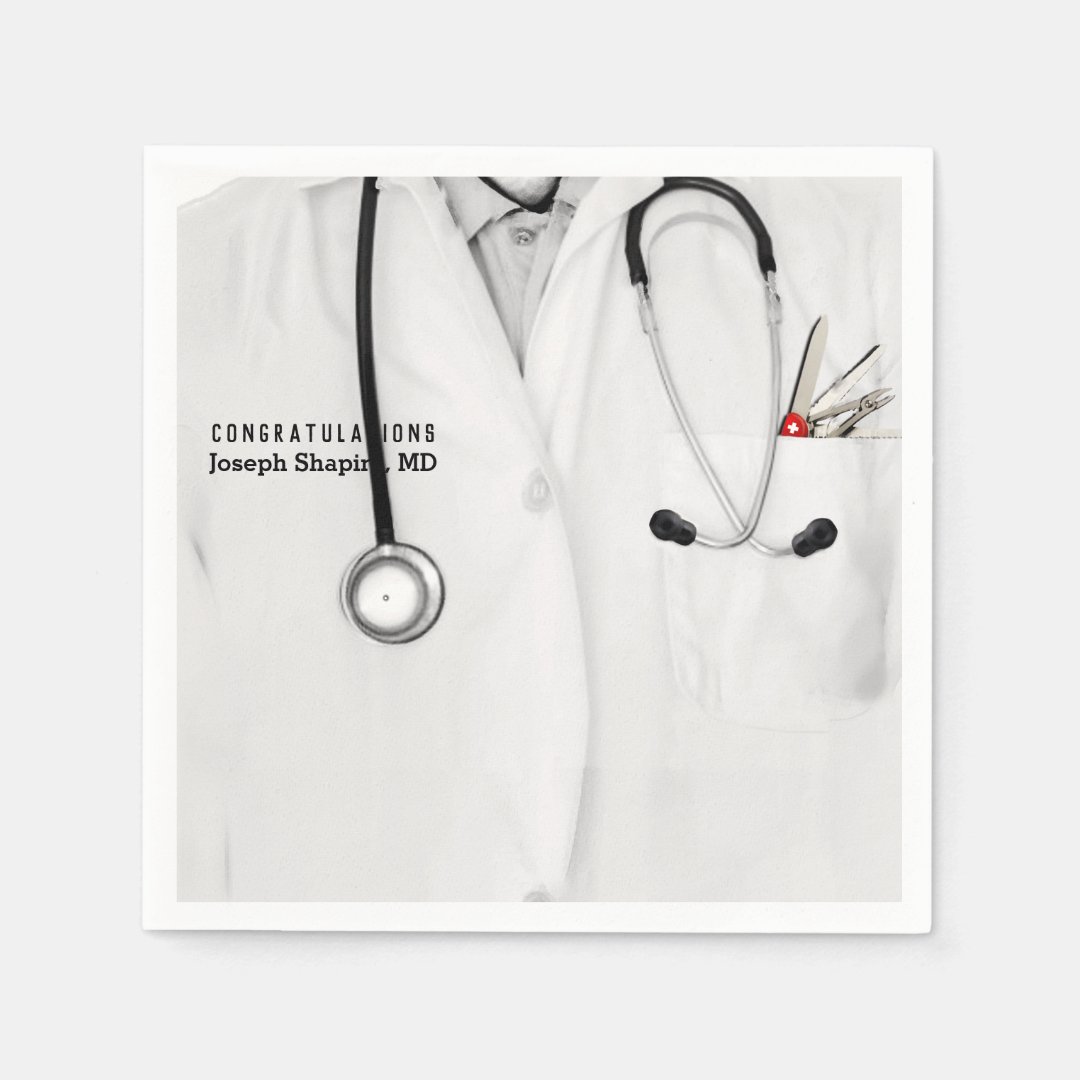 Medical Doctor Party Napkins | Zazzle