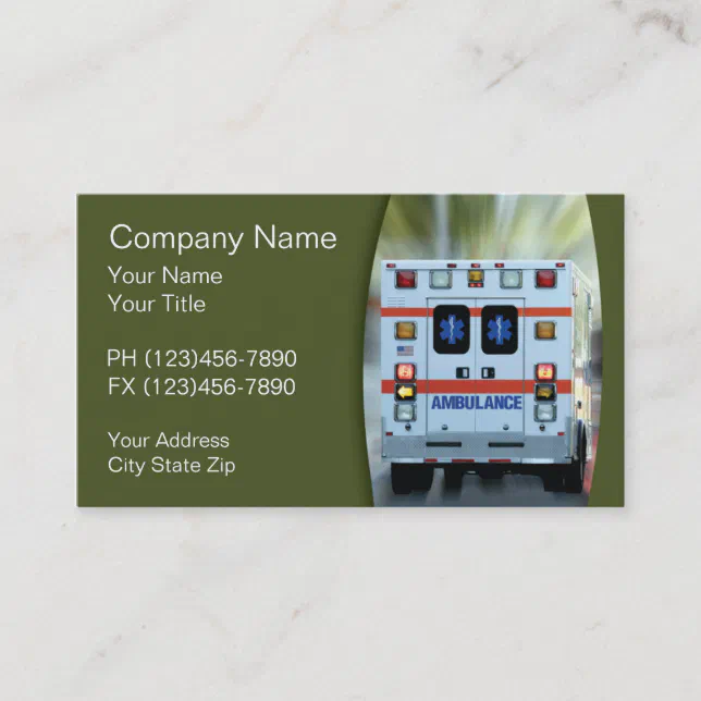 Medical, Emergency Business Cards | Zazzle