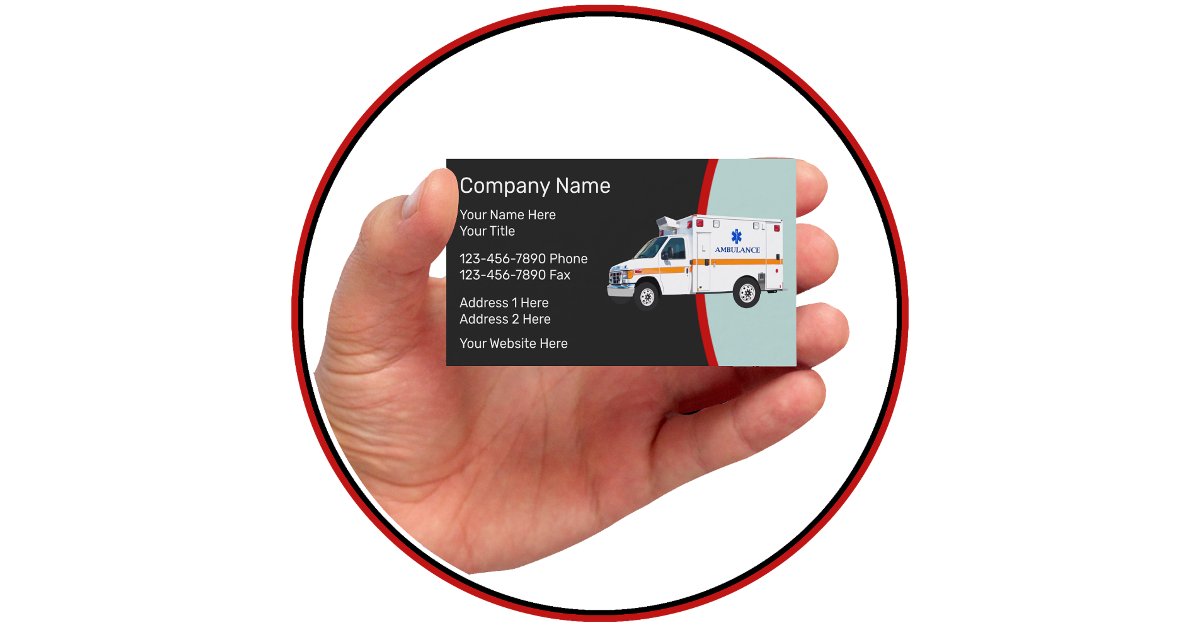 Medical Emergency EMS Business Cards | Zazzle