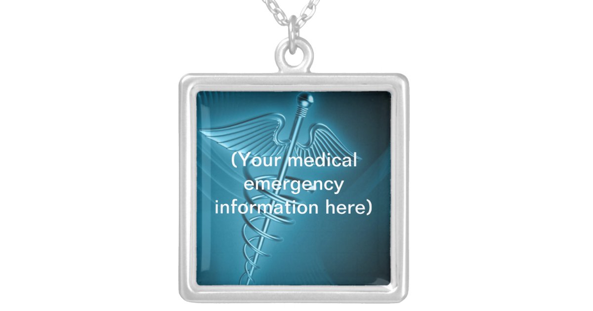 Medical Emergency Necklace | Zazzle