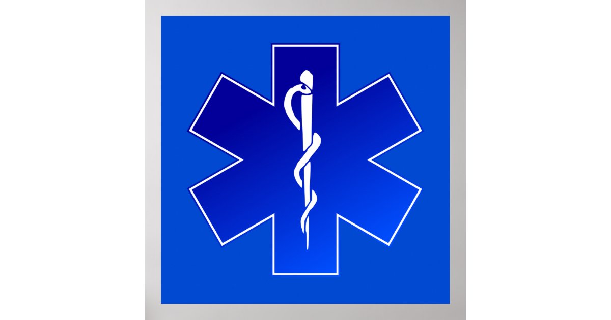 Medical EMS Symbol Poster | Zazzle