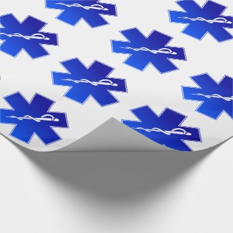Medical EMS Symbol Wrapping Paper | Zazzle