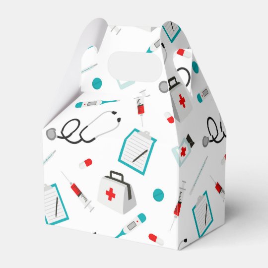 medical equipment pattern nurse Doctor party box | Zazzle.com