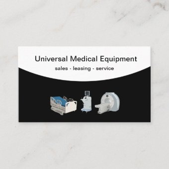 Medical Equipment Rental Leasing Services Business Card | Zazzle