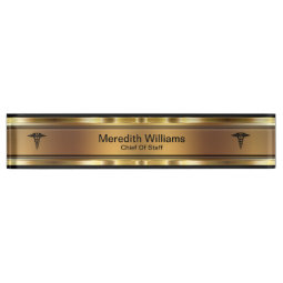 Medical Executive Staff Desk Name Plate | Zazzle