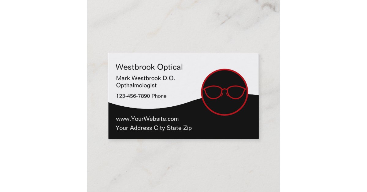 Medical Eye Doctor Business Card | Zazzle