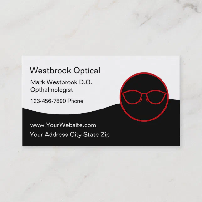 Medical Eye Doctor Business Card | Zazzle