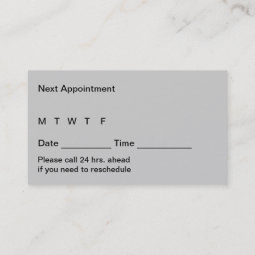 Medical Family Practice Appointment Card | Zazzle