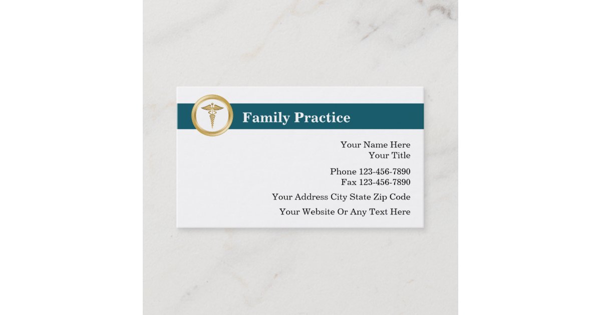 Medical Family Practice Appointment Card | Zazzle