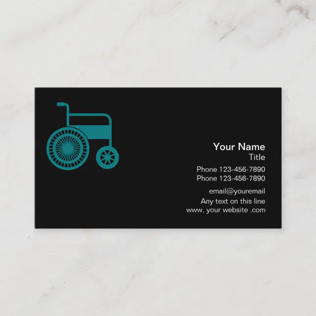 Medical Handicap Assistance Business Card | Zazzle