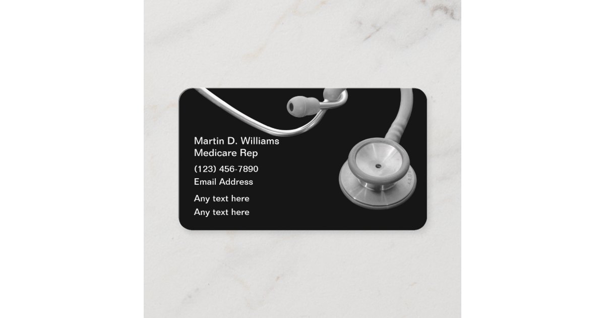 Medical Health Insurance Broker Business Card | Zazzle