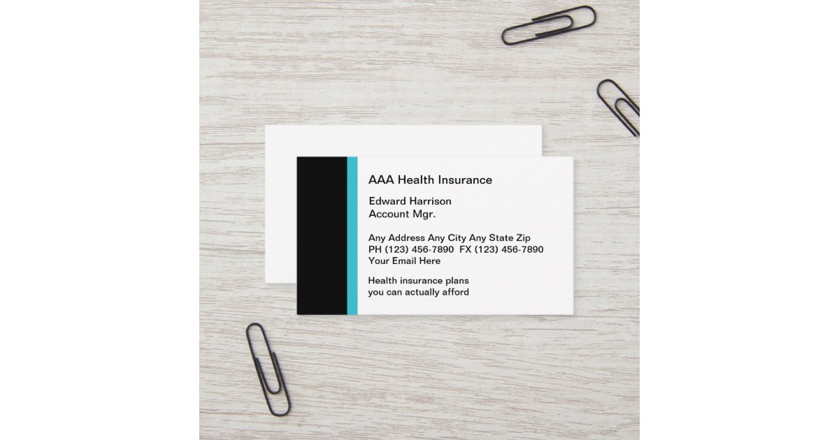 Medical Health Insurance Business Cards | Zazzle