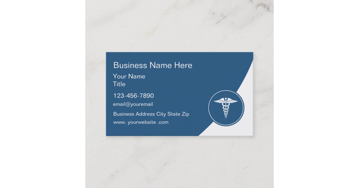 Medical Health Theme Business Card Template | Zazzle
