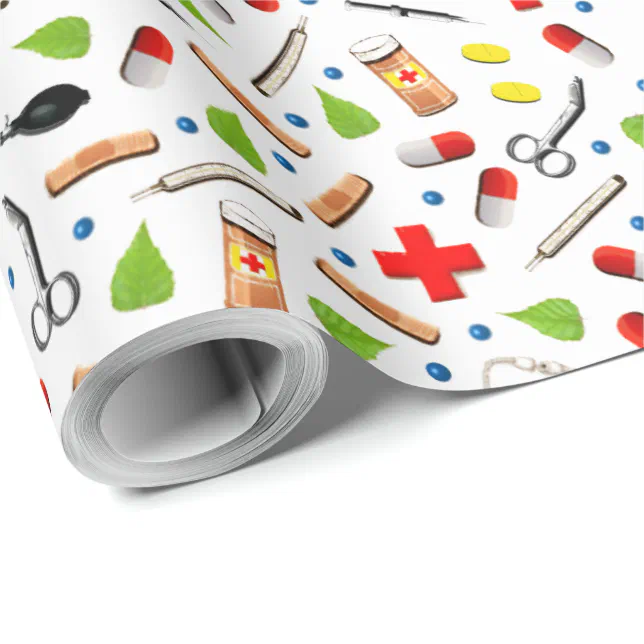 Medical Healthcare Wrapping Paper | Zazzle