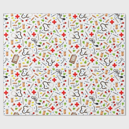 Medical Healthcare Wrapping Paper | Zazzle
