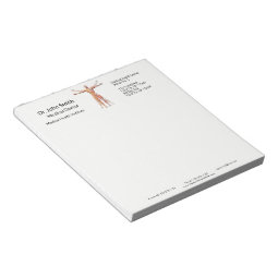 Medical Human Body Skeleton Muscles - Notepad | Zazzle