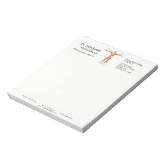Medical Human Body Skeleton Muscles - Notepad | Zazzle