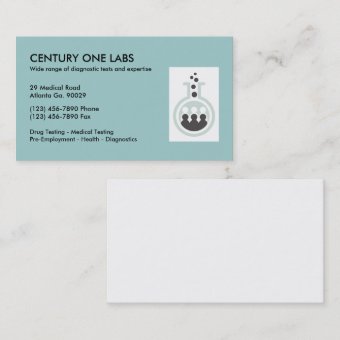 Medical Lab Business Cards | Zazzle