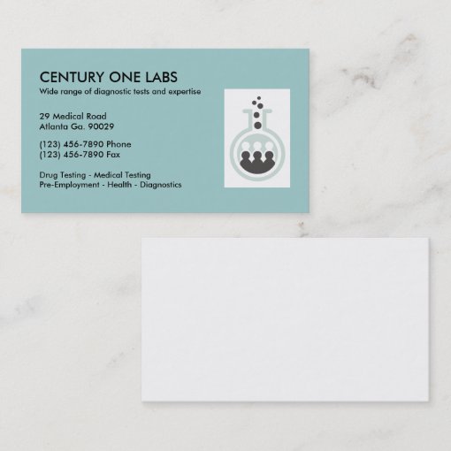 Medical Lab Business Cards | Zazzle