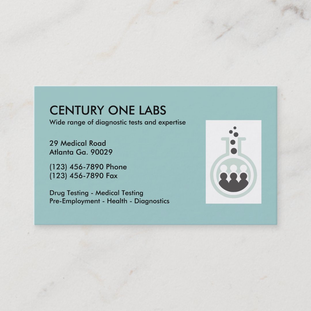 Medical Lab Business Cards | Zazzle