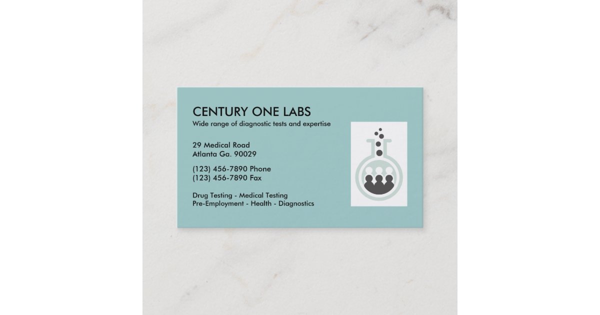 Medical Lab Business Cards | Zazzle