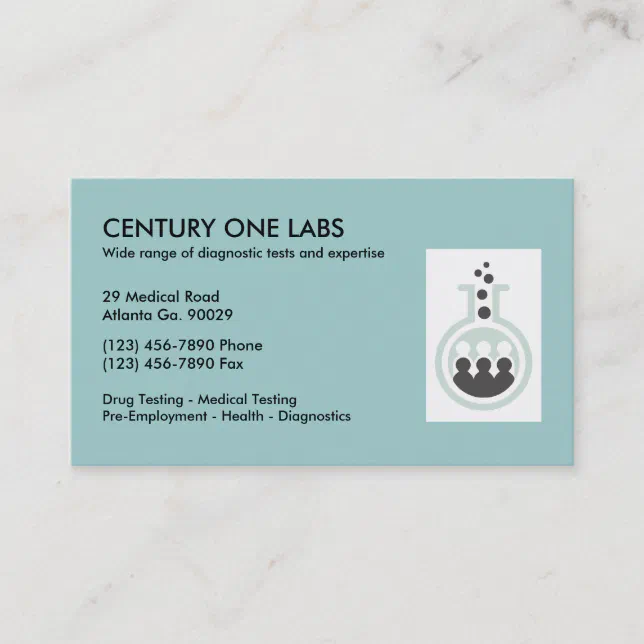 Medical Lab Business Cards | Zazzle