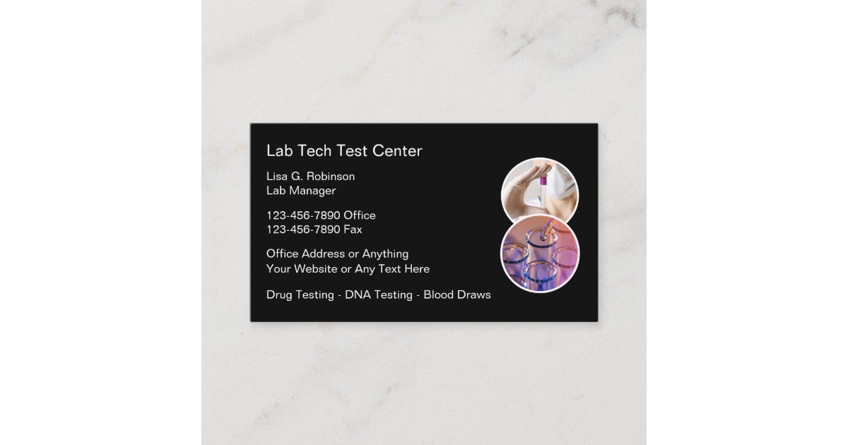 Medical Lab Testing Business Cards | Zazzle