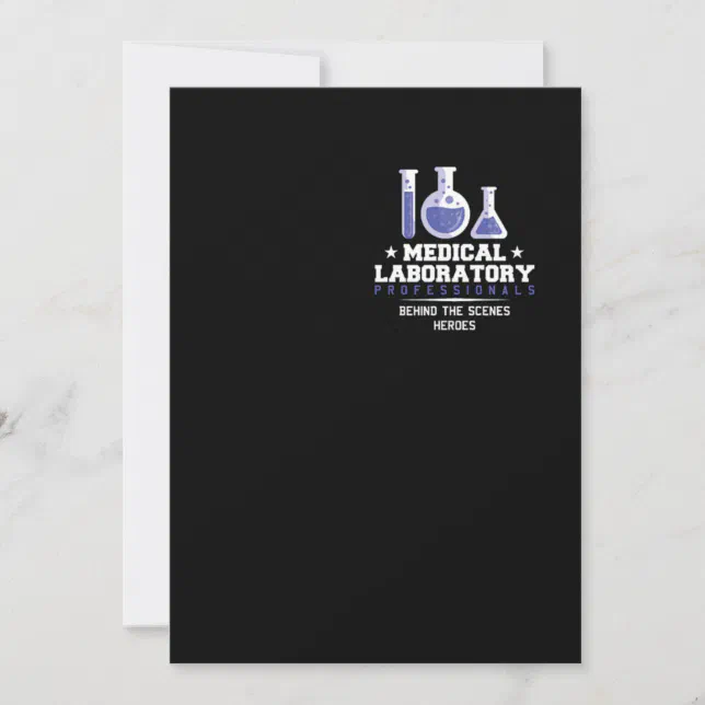Medical Laboratory Professionals Lab Technician Me Invitation | Zazzle